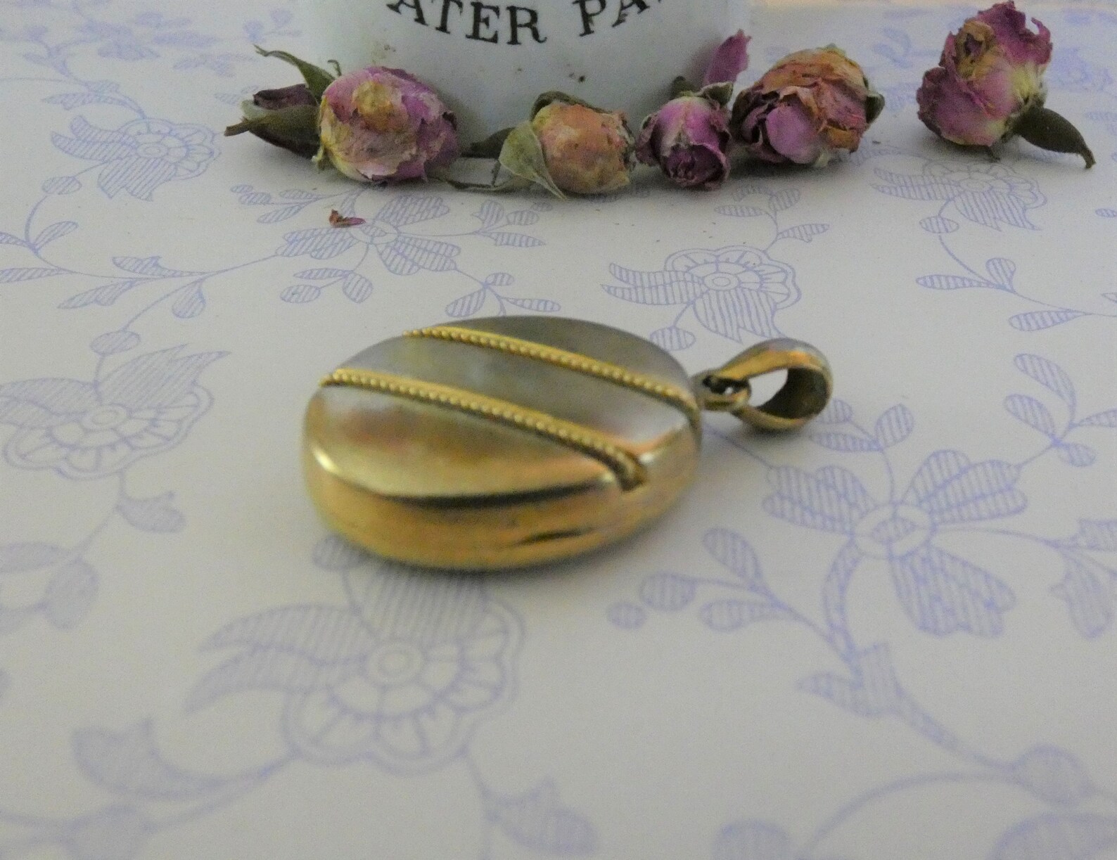 Large Victorian Locket Beautiful Large Antique Pinchbeck | Etsy