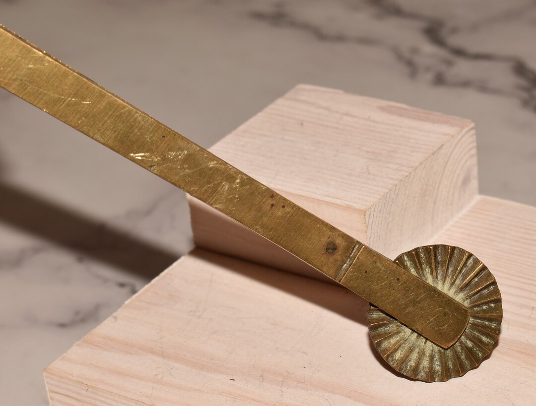 Antique Pastry Crimper - Charming Victorian Brass Double Ended Edger ...