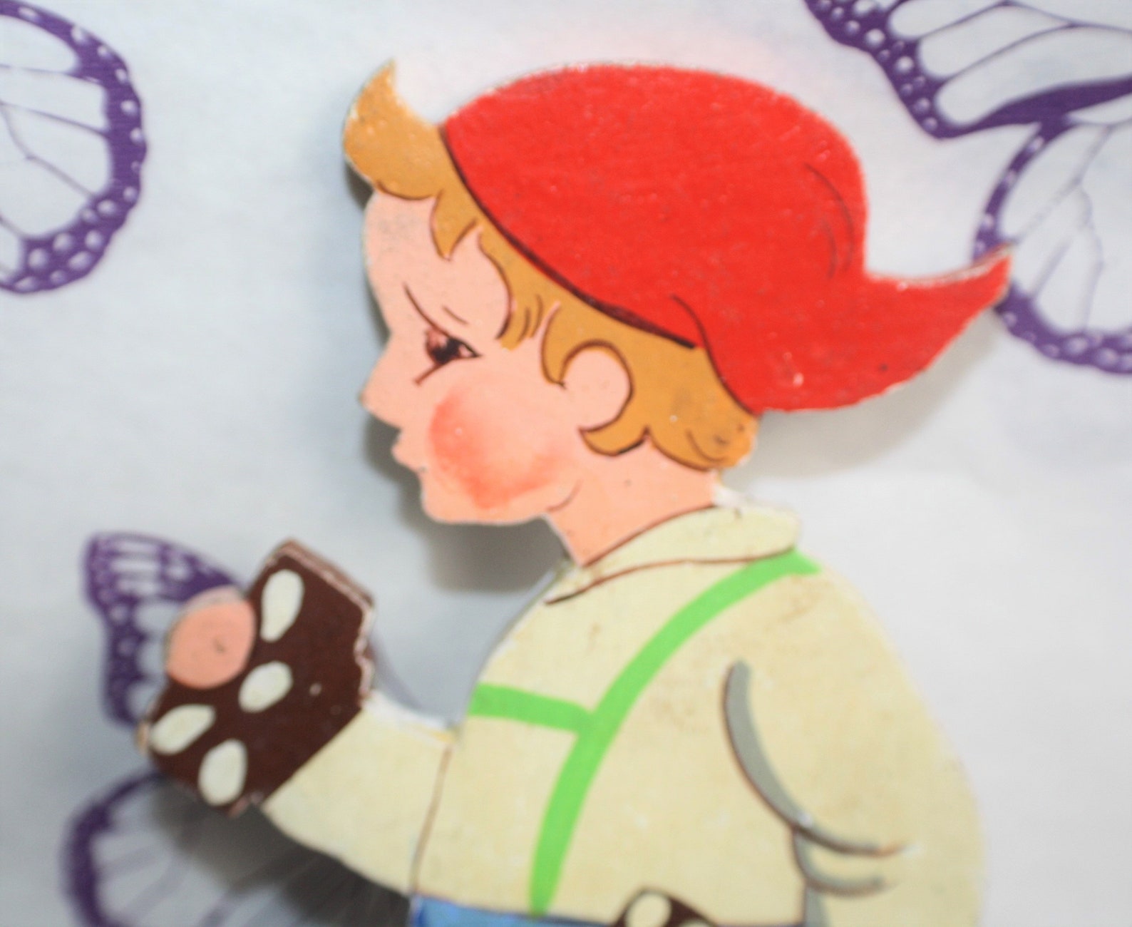 Wooden Figurine Vintage Charming Tyrolean Boy Wooden Cut Out - Etsy UK