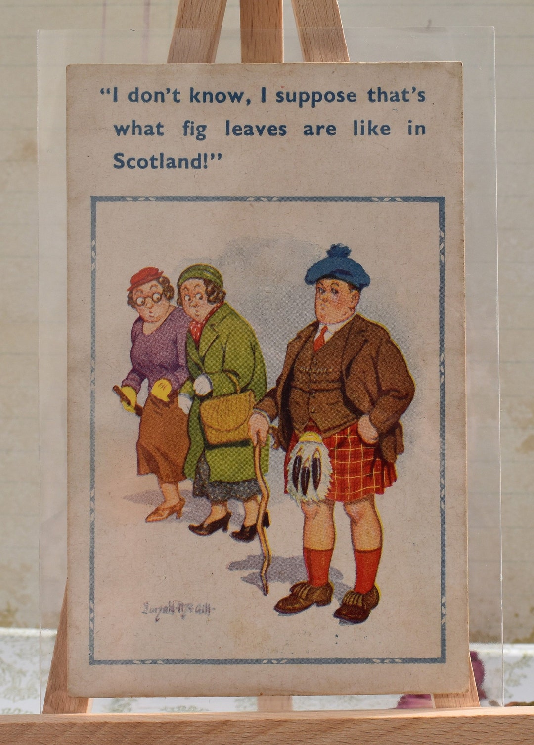 Cheeky Donald Mcgill Postcard - Charming Scots Rude Antique Comedy ...