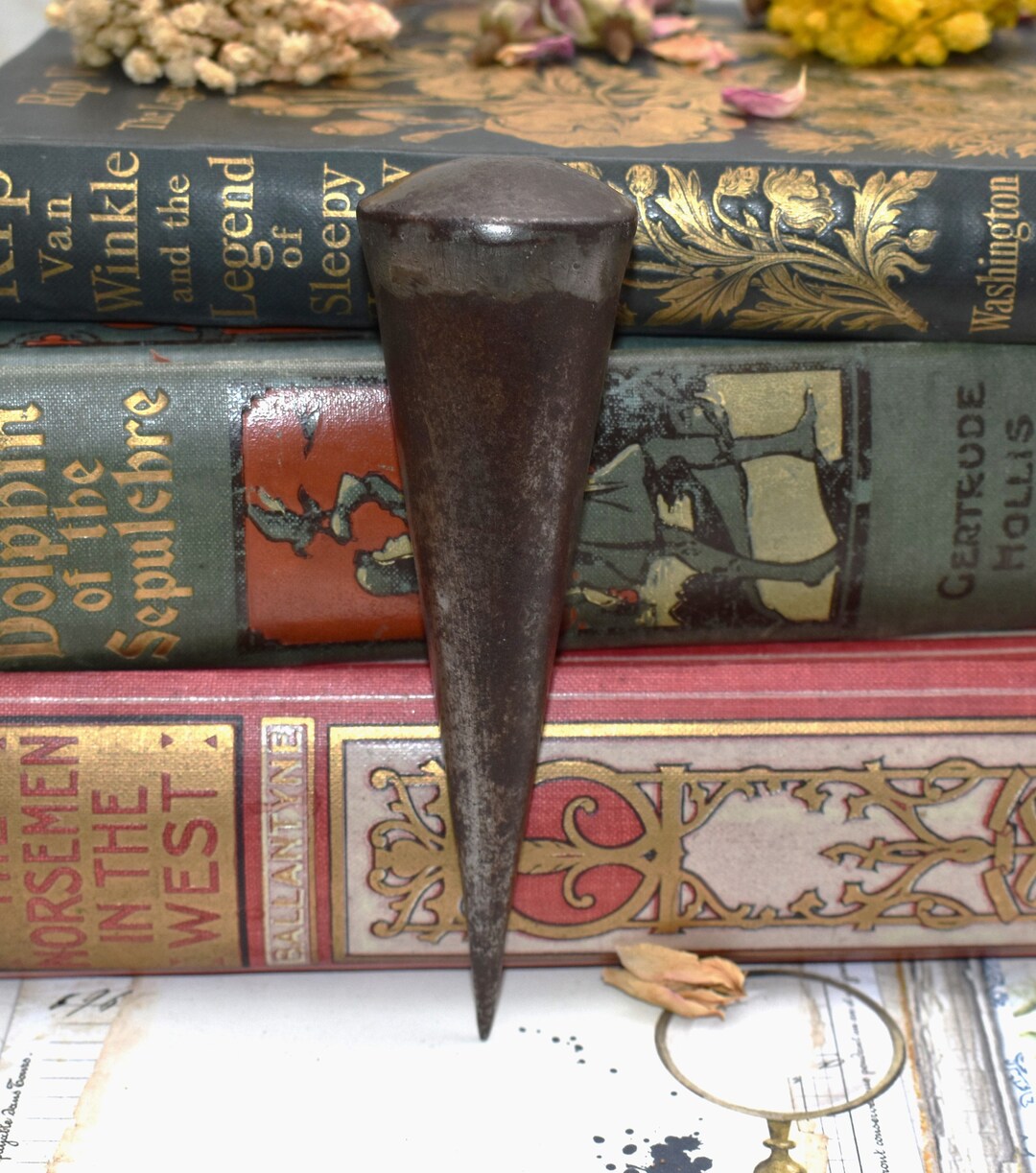 Antique Wood Splitter Wonderful Victorian Metal Spike - Etsy