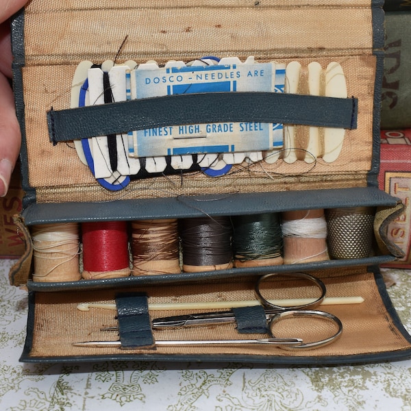 Antique Victorian Sewing Kit - Etsy