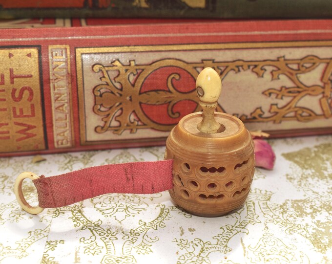 Victorian Stanhope Tape Measure - Gorgeous Antique With Clear Stanhope ...