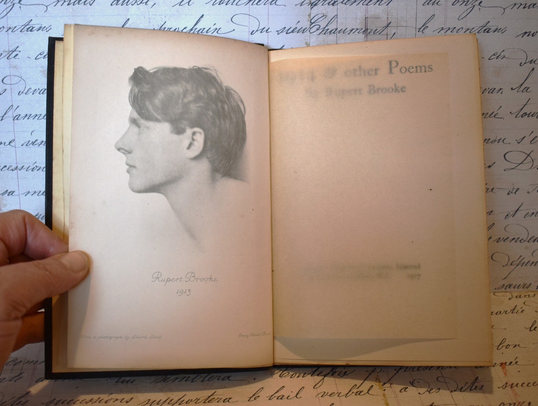 Rupert Brooke Poetry Book - Beautiful 1914 and Other Poems Volume of ...
