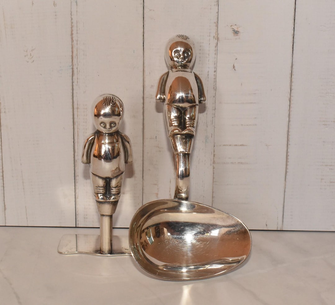 Antique Kewpie Baby Cutlery Set: Silver Plated Spoon & Pusher - Etsy