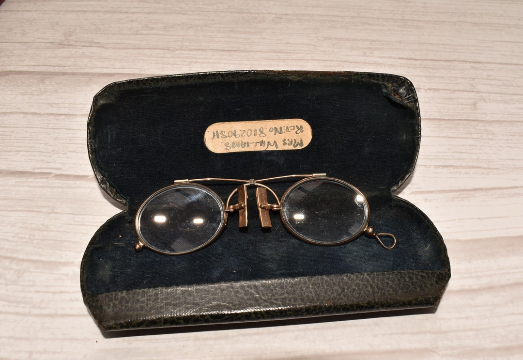 Victorian Pince-nez Glasses Beautiful Revluc Patent Cased Gold Filled ...