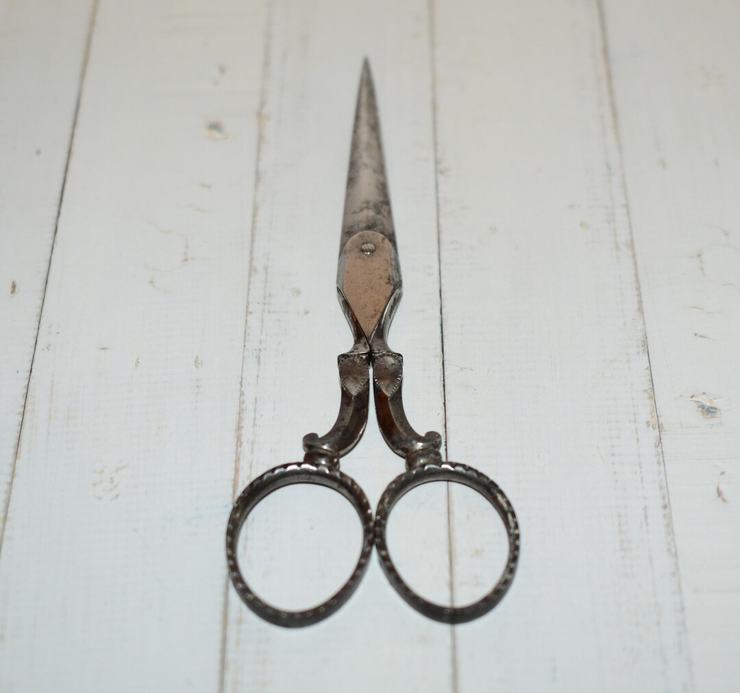 Georgian Steel Scissors - Wonderful Antique Dress Making Scissors Rare ...