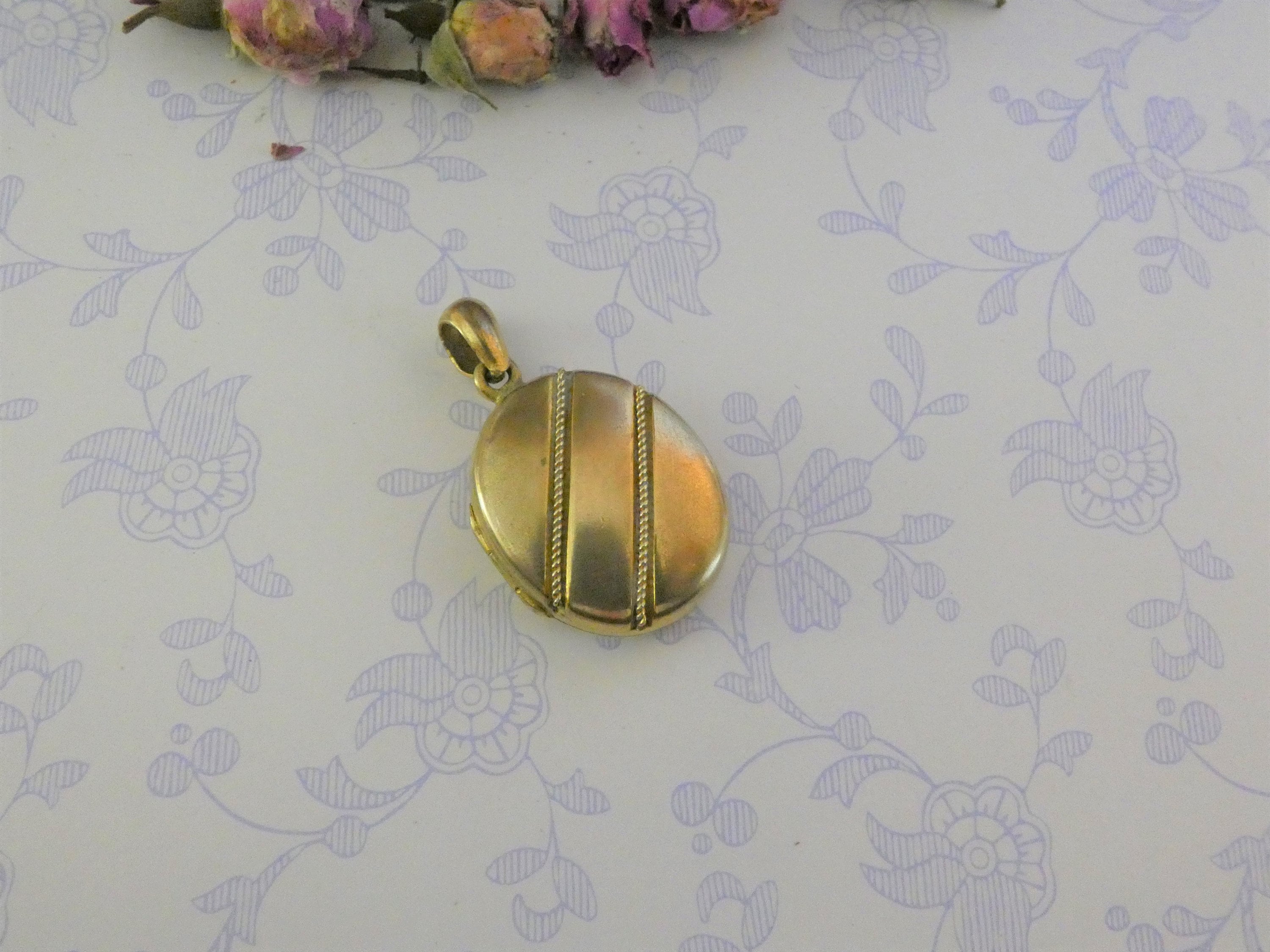 Large Victorian Locket Beautiful Large Antique Pinchbeck | Etsy