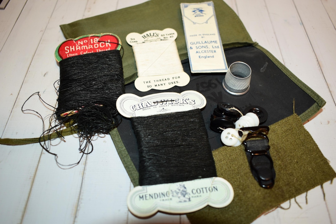 Antique Prison Sewing Kit - Wonderful Government Issue Hussif Antique ...