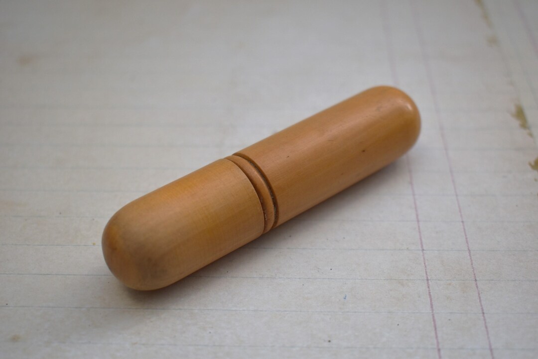 Antique Treen Box: Victorian Turned Wood Pocket Box - Etsy