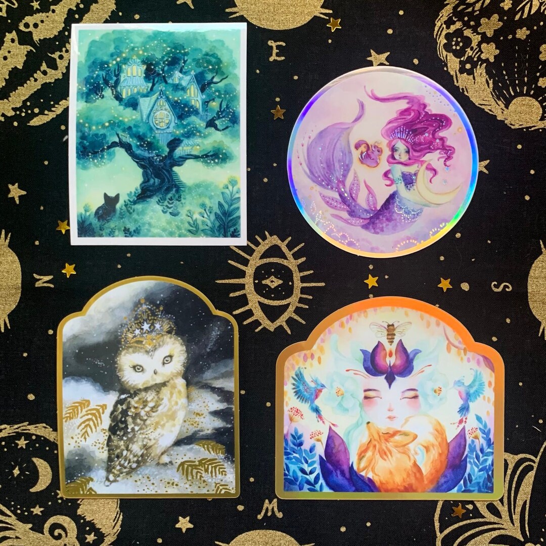 Enchantment Stickers - Set of 4 - Etsy