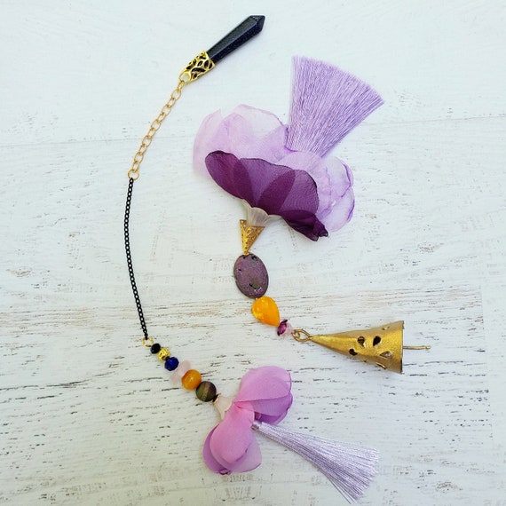 MONEY Ritual Bell and Pendulum Purple Lavender and Gold - Etsy