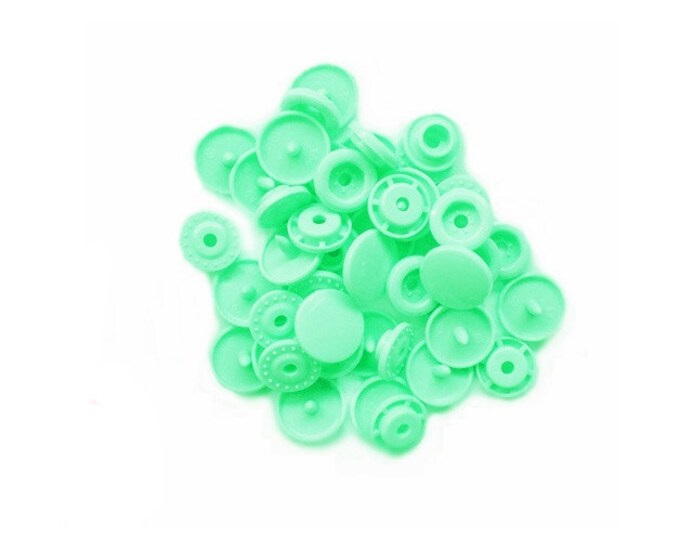 20 Kam Snaps Mint Green B19 - Etsy
