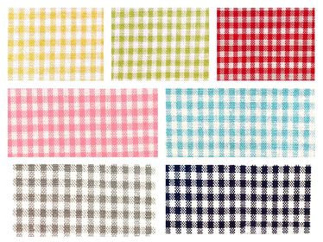 Cotton Fabric Vichy Karo 3 Mm 7 Colors to Choose From - Etsy
