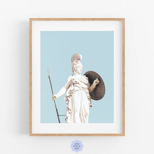 Athena Greek Goddess Mythology Art Print - Etsy