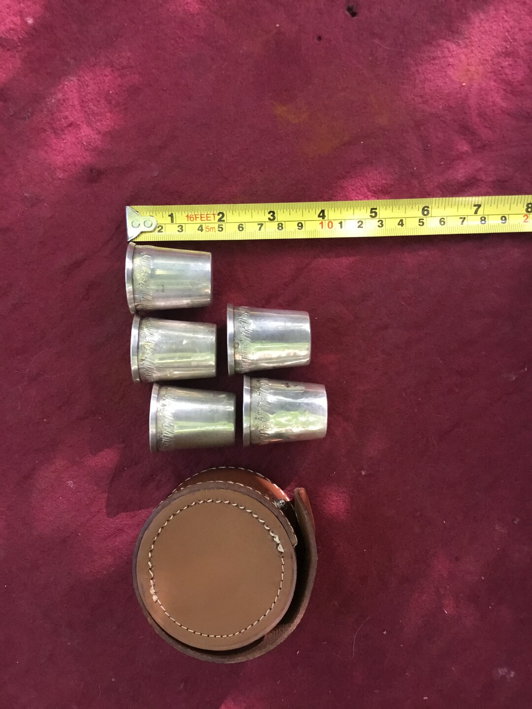 Vintage Silver Shot Cups - Etsy