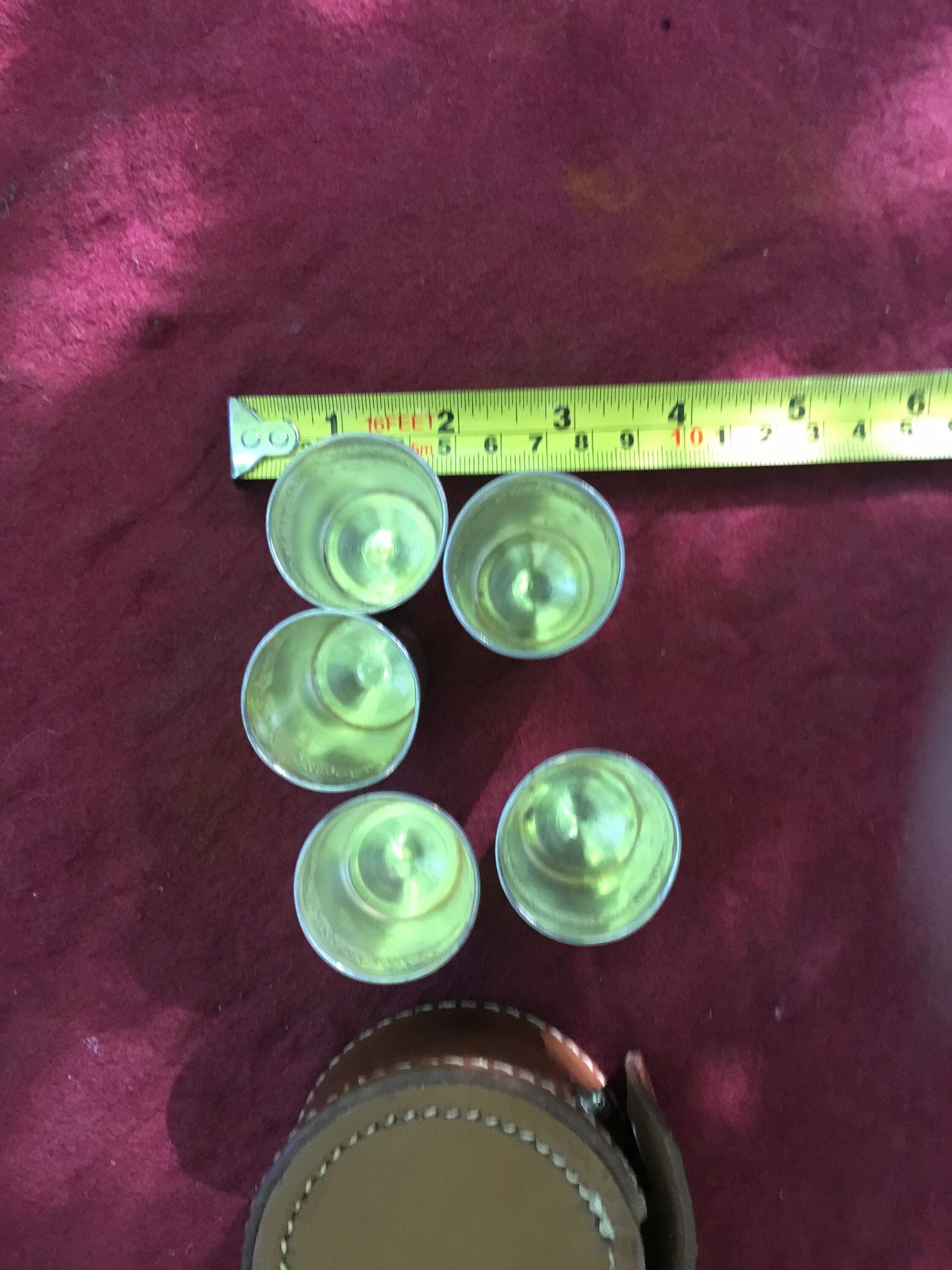 Vintage Silver Shot Cups - Etsy