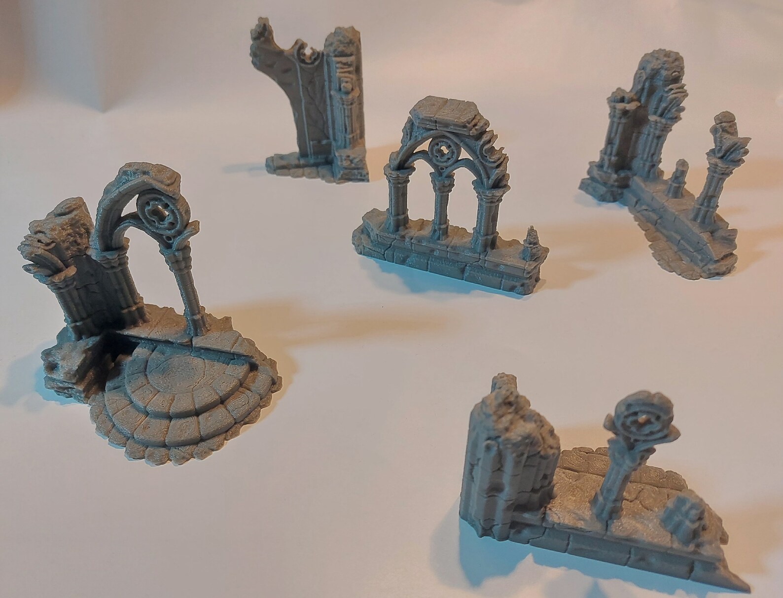 Church Ruin Chapel Ruins Set for Wargaming Warhammer Terrain Scenery ...