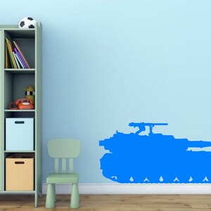 Large Army Tank Vinyl Wall Art Sticker Decal Boys Children Toys Play ...