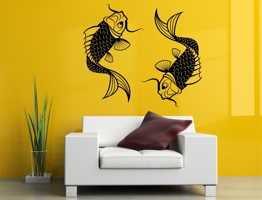 Koi Carp Fish Wall Decal Vinyl Decor Nursery Decal Baby Wall - Etsy