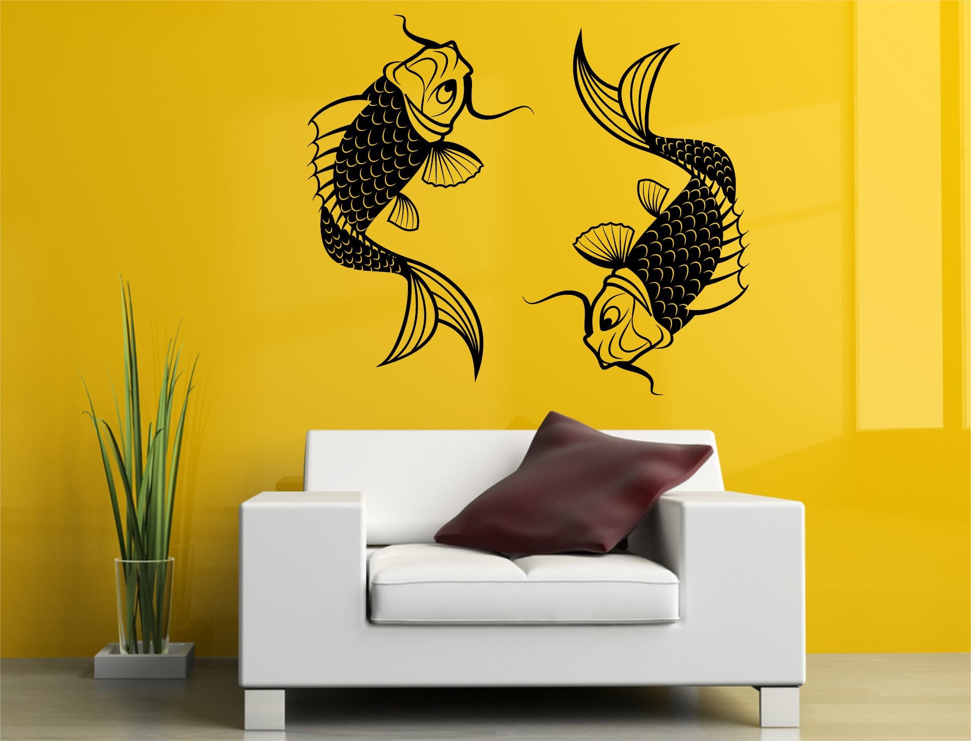 Koi Carp Fish Wall Decal Vinyl Decor Nursery Decal Baby Wall - Etsy