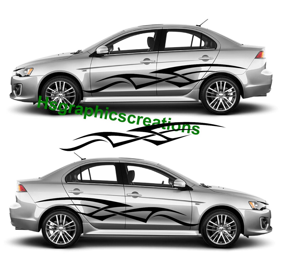 Tribal Car Decal Sticker Street Racing Decal Large Tribal Car Decal 006 ...