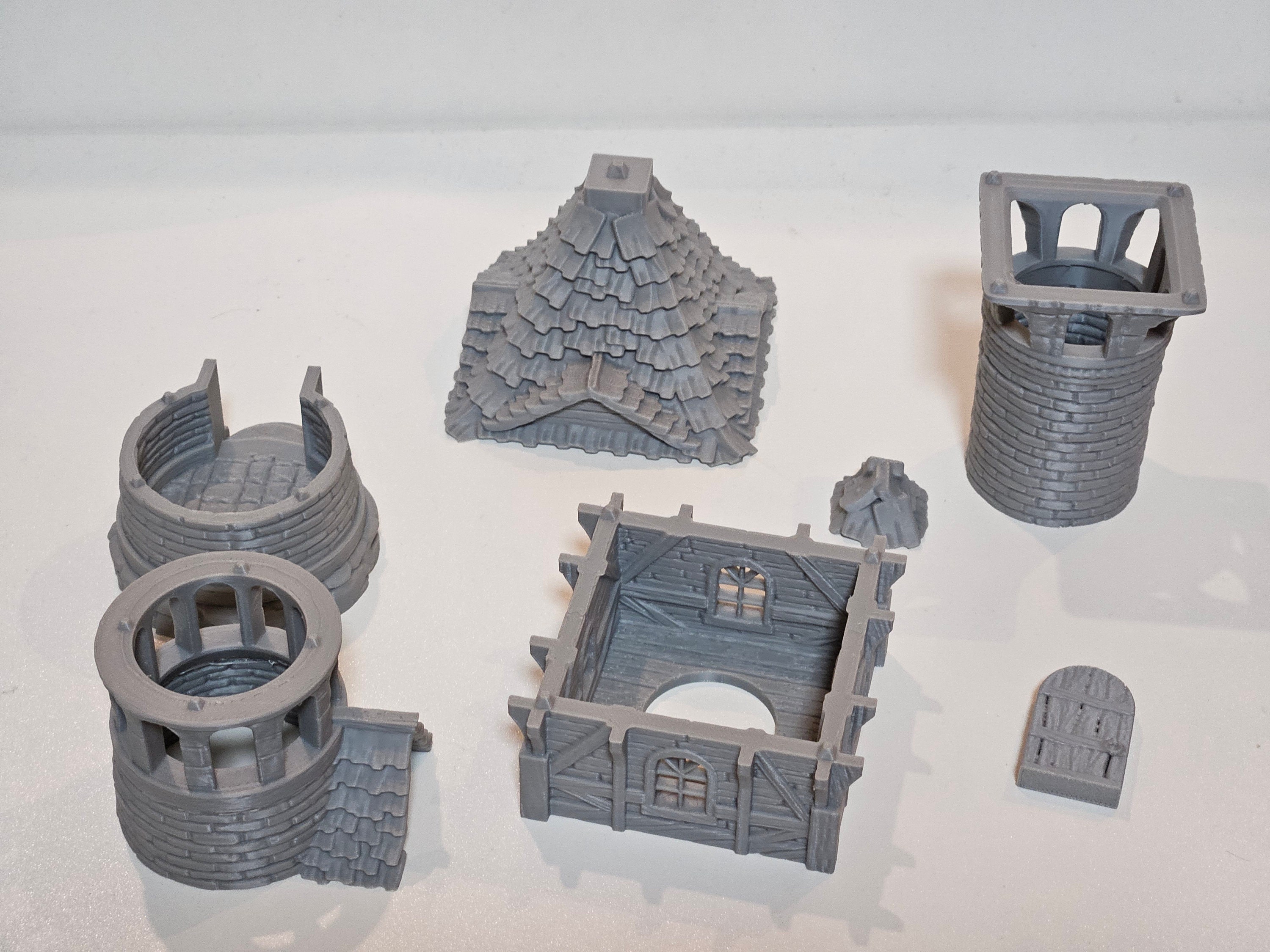 Medieval Watch Tower Scatter Terrain Tabletop Gaming / Medieval Castle ...