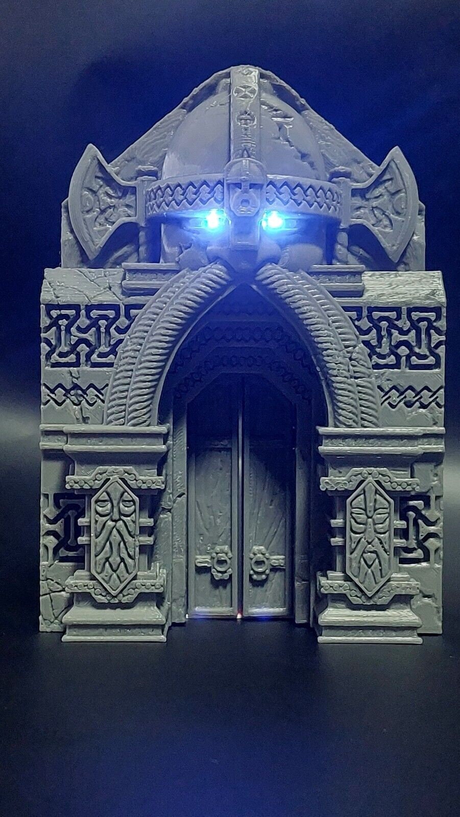 Dwarf Temple Gate With Light up Led / Dwarven Gate Printed Fantasy ...