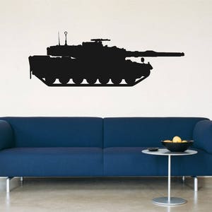 Large Army Tank Vinyl Wall Art Sticker Decal Boys Children Toys Play ...