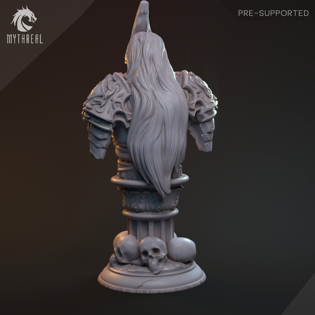 Mordred 75mm Highly Detailed Resin Model Resin Model Bust 8k Printed ...