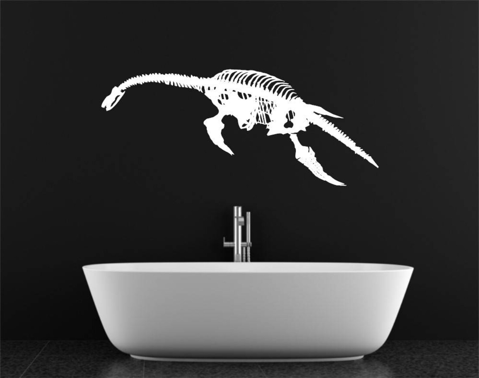 Dinosaur Skeleton Wall Decal Vinyl Decor Nursery Decal Baby Wall Decal ...