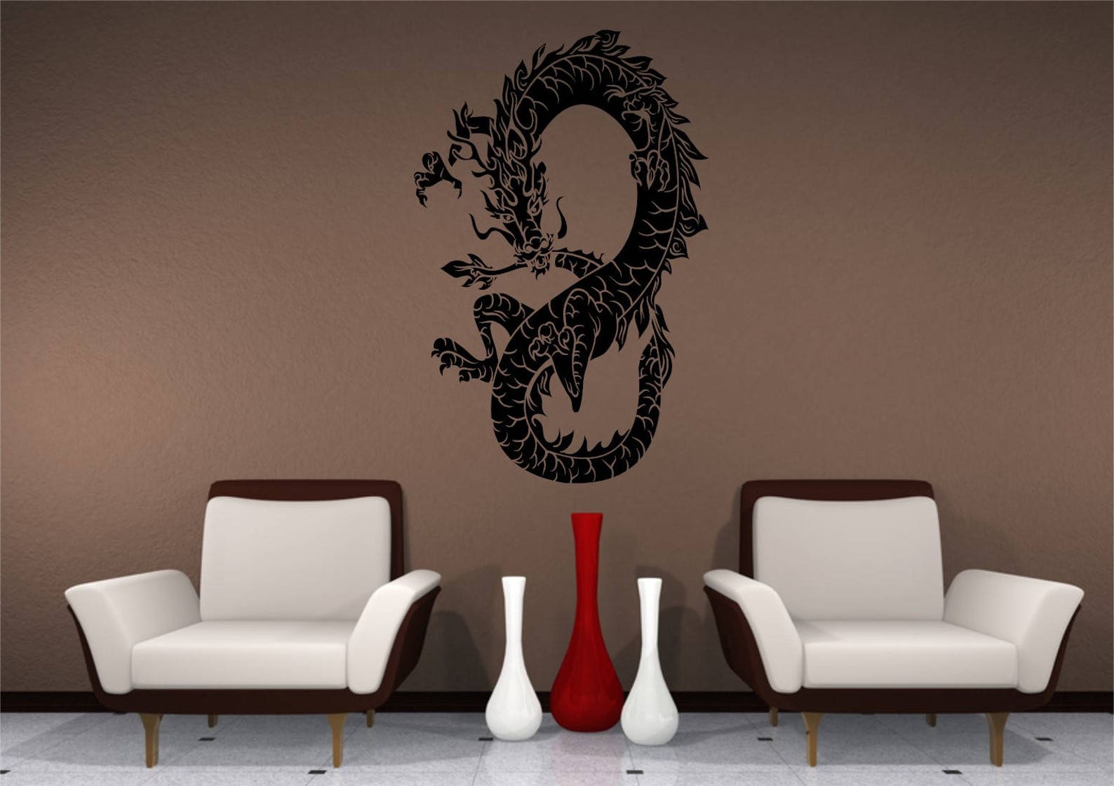 Dragon Wall Art Chinese Dragon Wall Decal Vinyl Decor Nursery - Etsy
