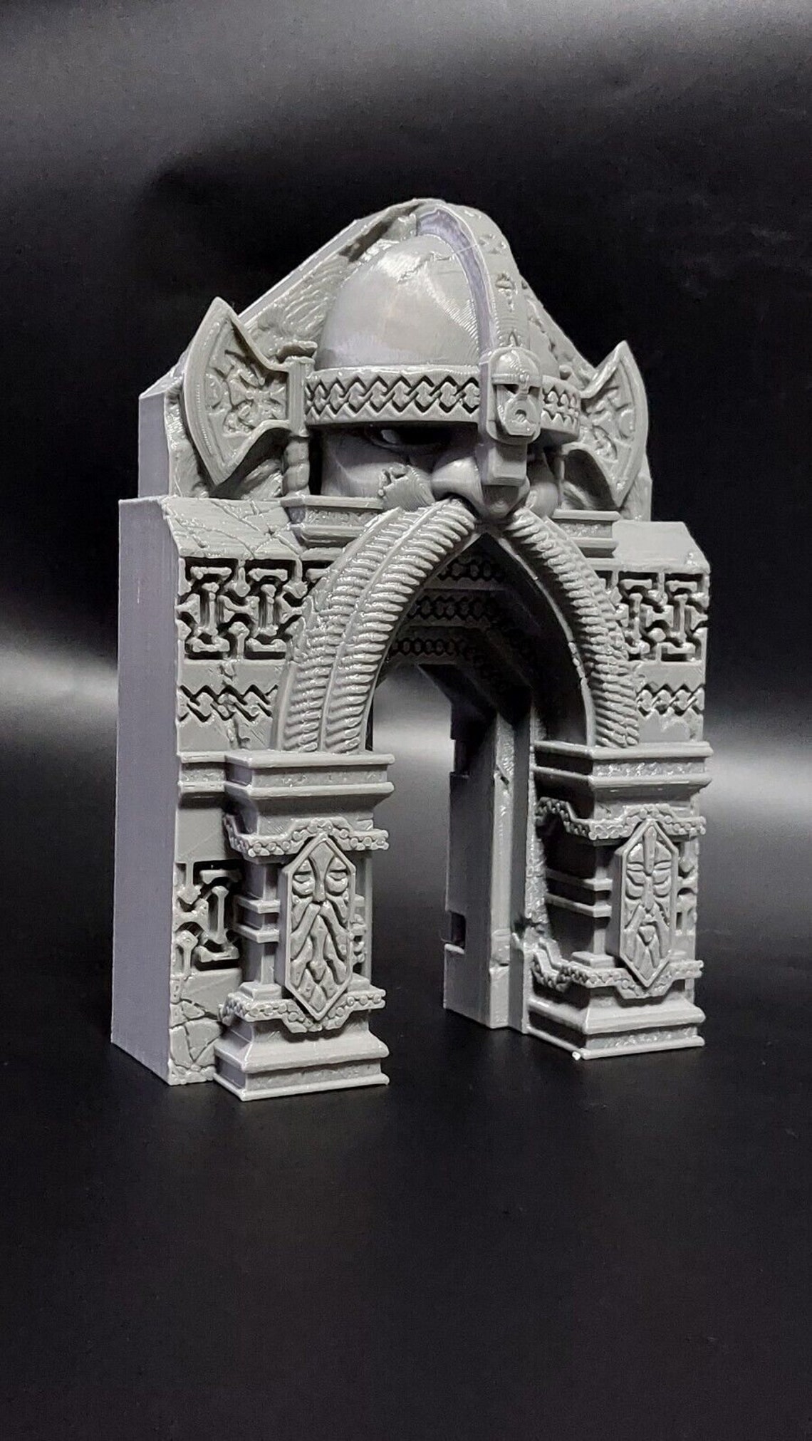 Dwarf Temple Gate With Light up Led / Dwarven Gate Printed Fantasy ...