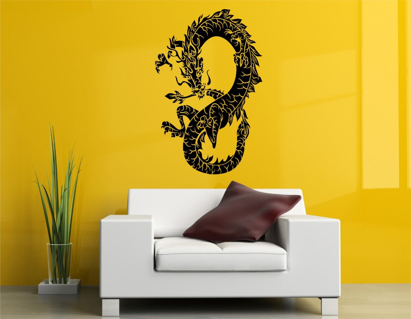 Dragon Wall Art Chinese Dragon Wall Decal Vinyl Decor Nursery - Etsy