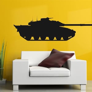 Large Army Tank Vinyl Wall Art Sticker Decal Boys Children - Etsy