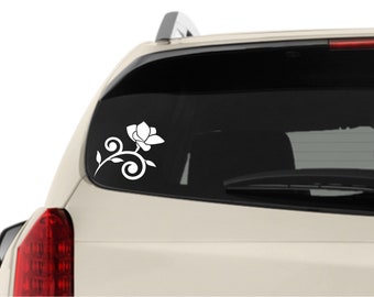 Floral Decal Flower Sticker Rose Car Sticker Car Window - Etsy