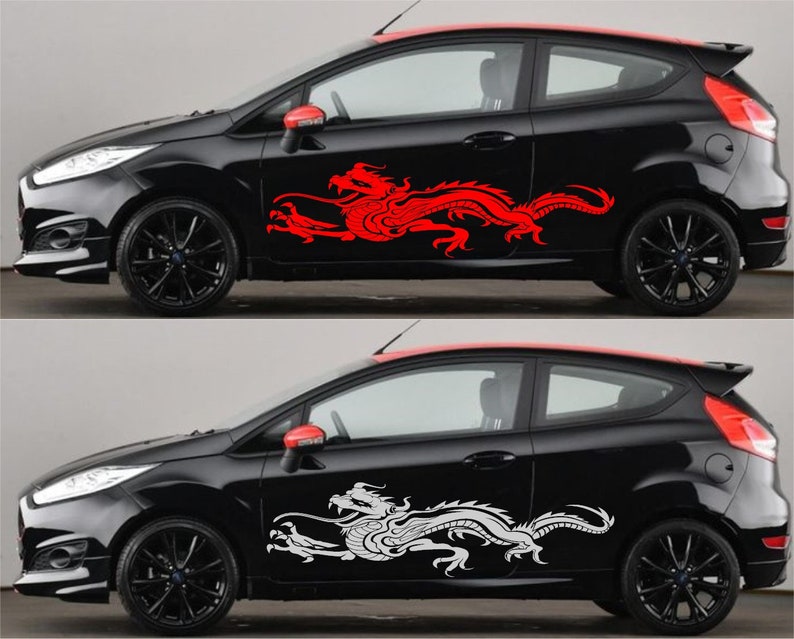 Dragon Car Decal Sticker Art Decal Wall Decal Vinyl Decor Decal Lounge ...