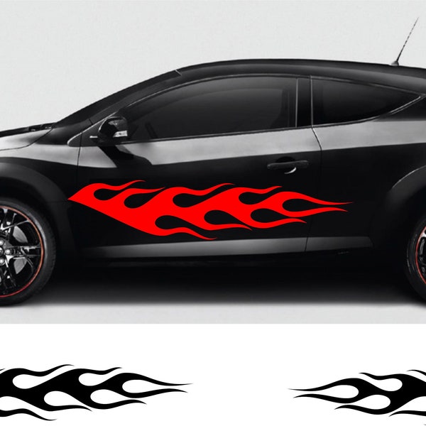 Hot Rod Flame Decals - Etsy