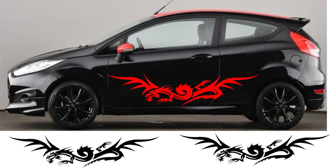 Dragon Car Decal Sticker Art Decal Wall Decal Vinyl Decor Decal Lounge ...