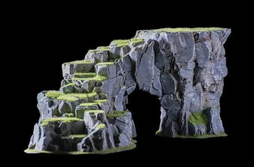 Rocky Stepped Hill Rocky Arch Terrain Wargame Tabletop Terrain Rocks D ...