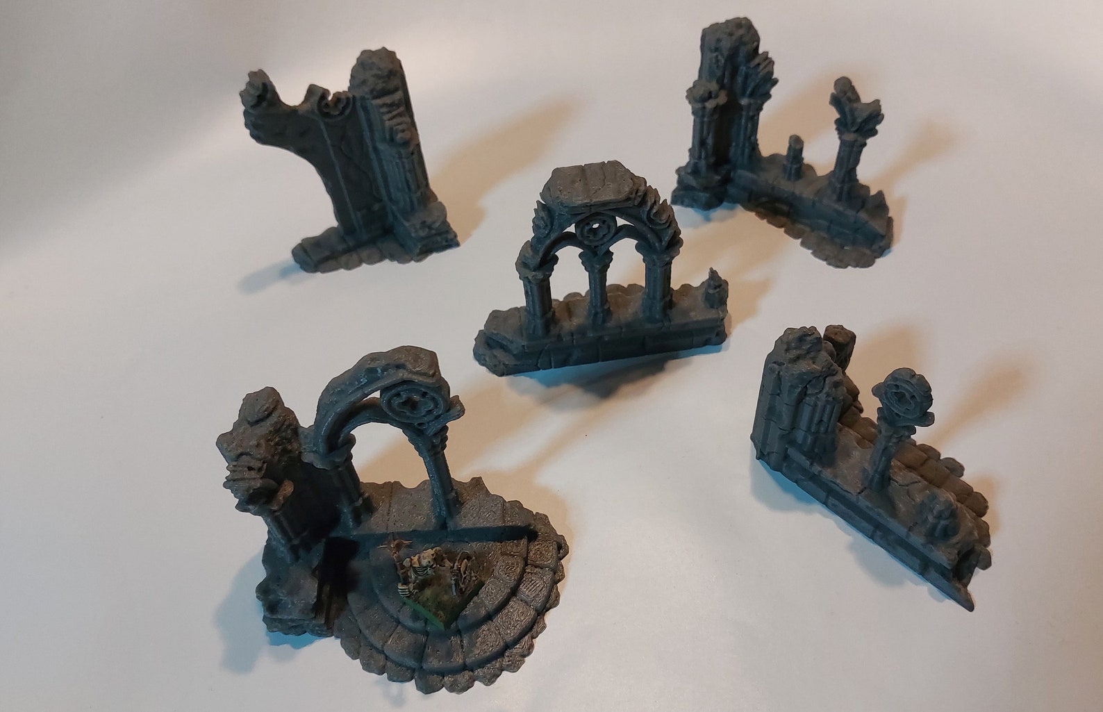 Church Ruin Chapel Ruins Set for Wargaming Warhammer Terrain Scenery ...