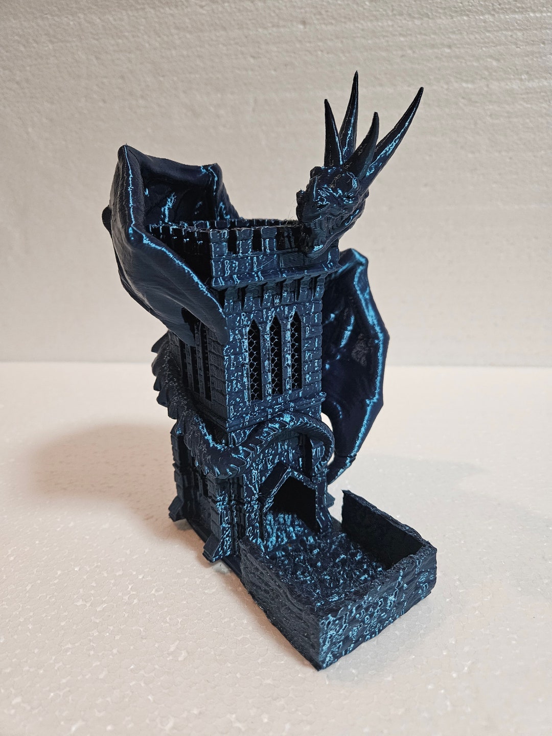 Dragon Dice Tower mini Dice Roller With Tray Dragon Castle Dice Tower ...