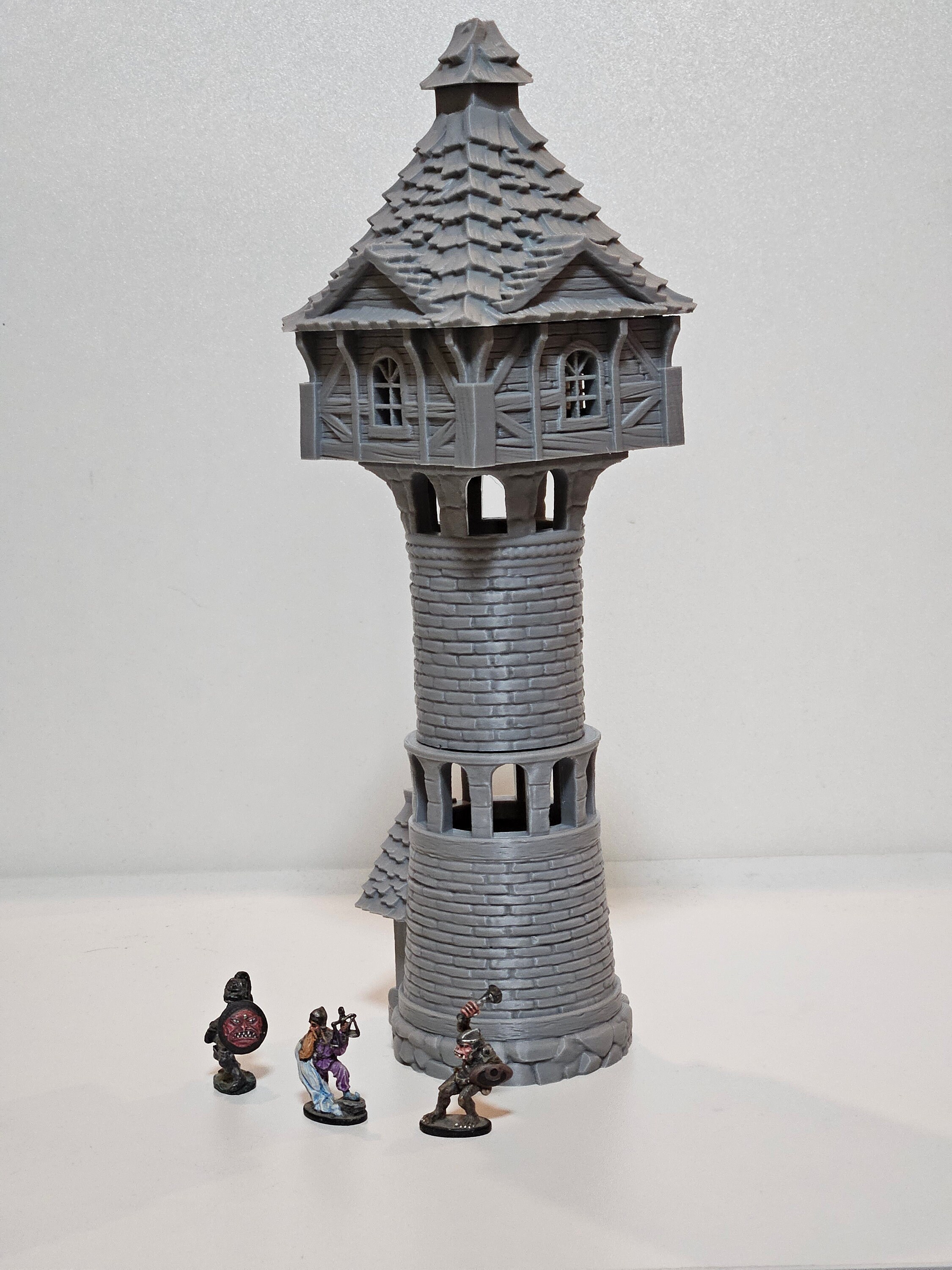 Medieval Watch Tower Scatter Terrain Tabletop Gaming / Medieval Castle ...