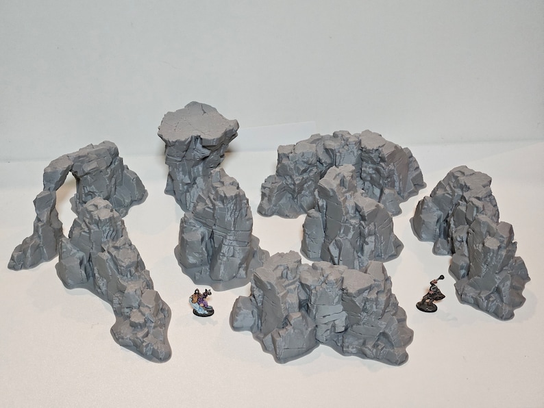 8 Xrocky Hills Rocky Arch Terrain Cliffs Wargame Tabletop Terrain Rocks ...
