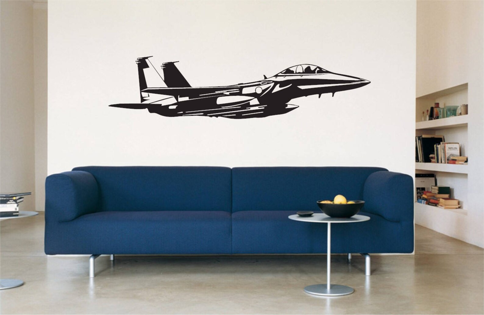 Large F15 Fighter Plane Wall Decal Vinyl Decor Nursery Decal Baby Wall ...