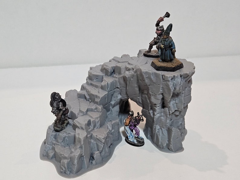 Rocky Stepped Hill Rocky Arch Terrain Wargame Tabletop Terrain Rocks D ...
