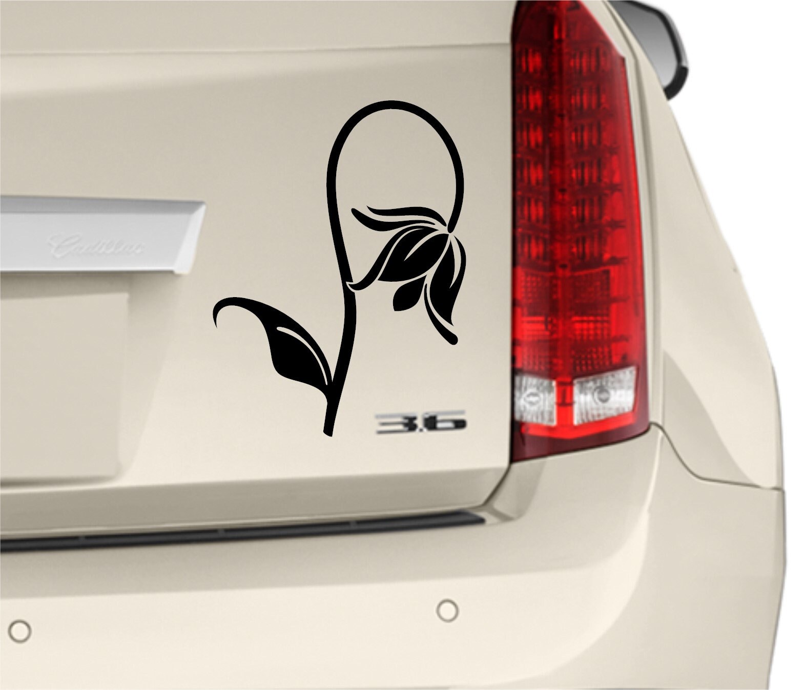 Flower Laptop Decal, Flower Decal, Floral Design Decal, Vinyl Decals ...