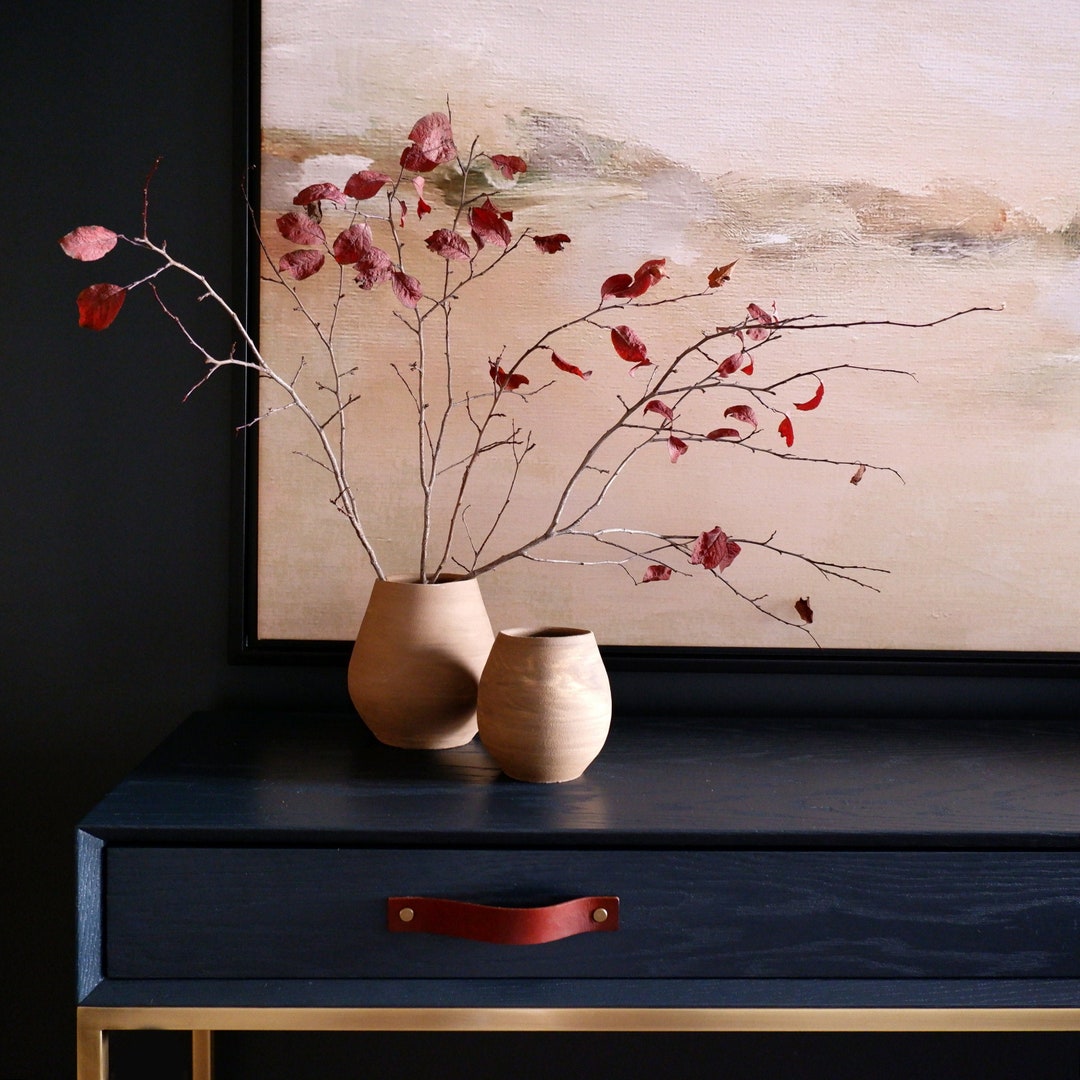 Handmade Pottery Set Rustic Pottery Studio Pottery Painted Pottery Vase ...