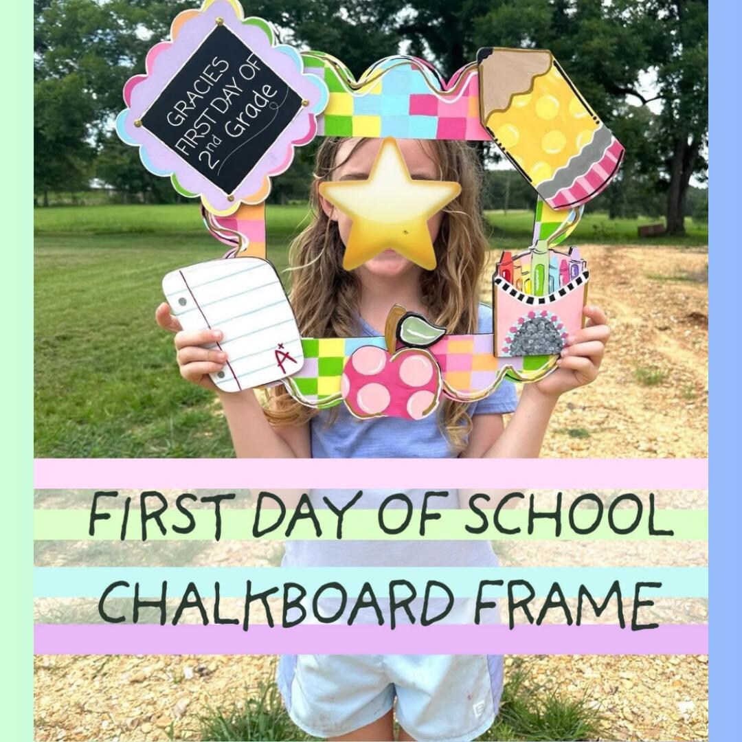 BACK TO SCHOOL / First Day of School Photo Op Frame / Perfect for That ...