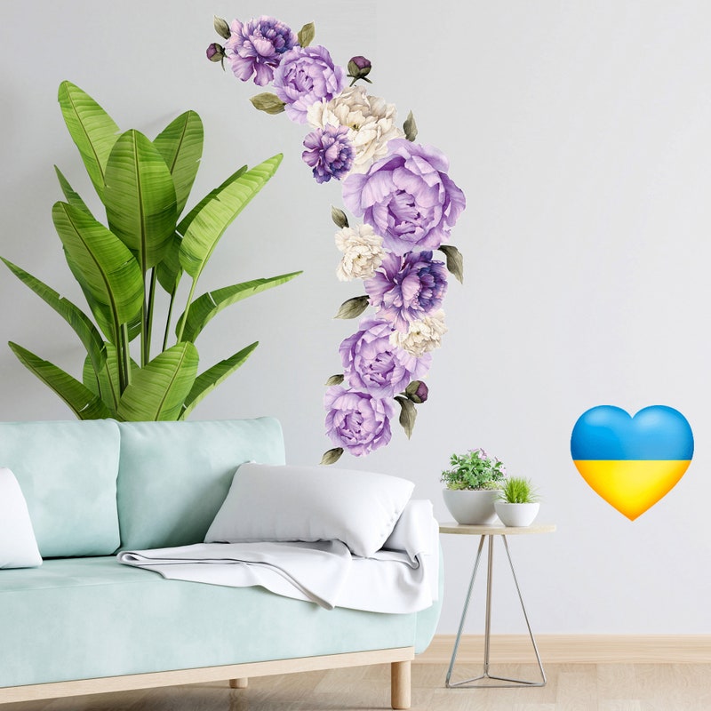 Violet Flower Decal - Etsy